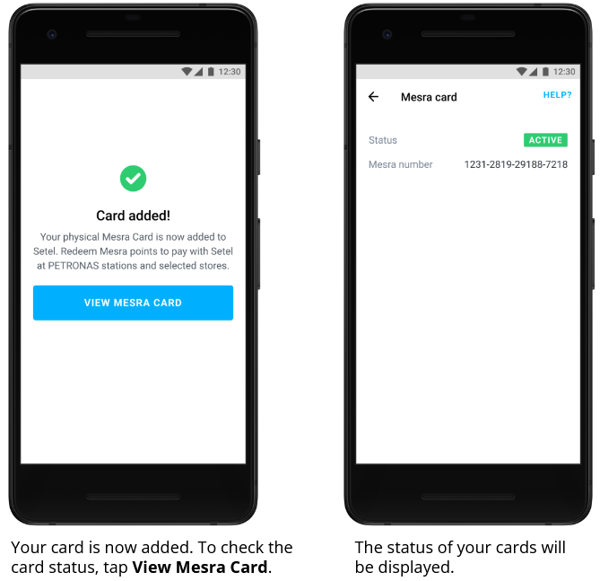Setel Help - How do I link my physical Mesra card?