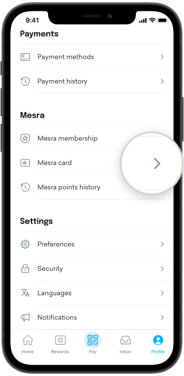 Setel Help - How do I activate my digital Mesra Rewards card?